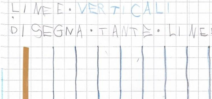 Linee scuola primaria | Esercizi su linee rette e curve in prima